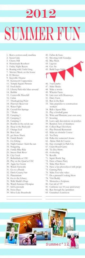 Summer Fun Chart {Kirsten Edition} ***free printable*** - The Crafting ...