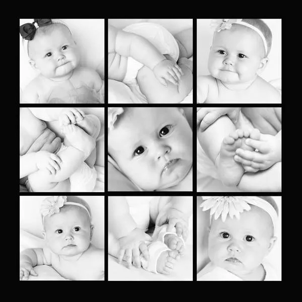 Photo Story Template with 9 Photo Squares - The Crafting Chicks