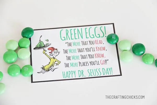 Dr. Seuss Green Eggs Tag *Free Printable