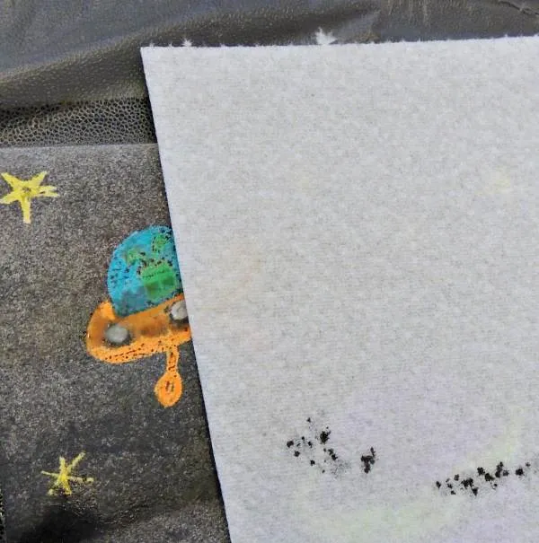 Crayon Resist Space Art