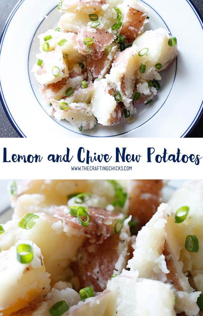 Lemon and Chive New Potatoes - The Crafting Chicks