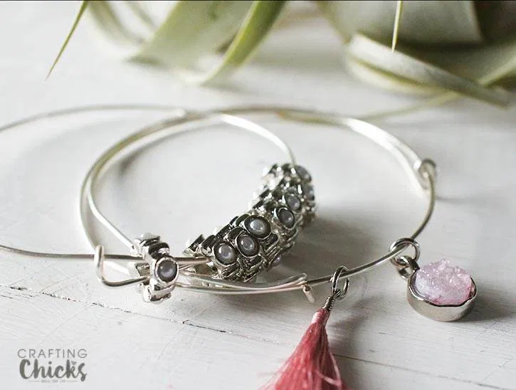 DIY Stackable Wire Bangles - The Crafting Chicks