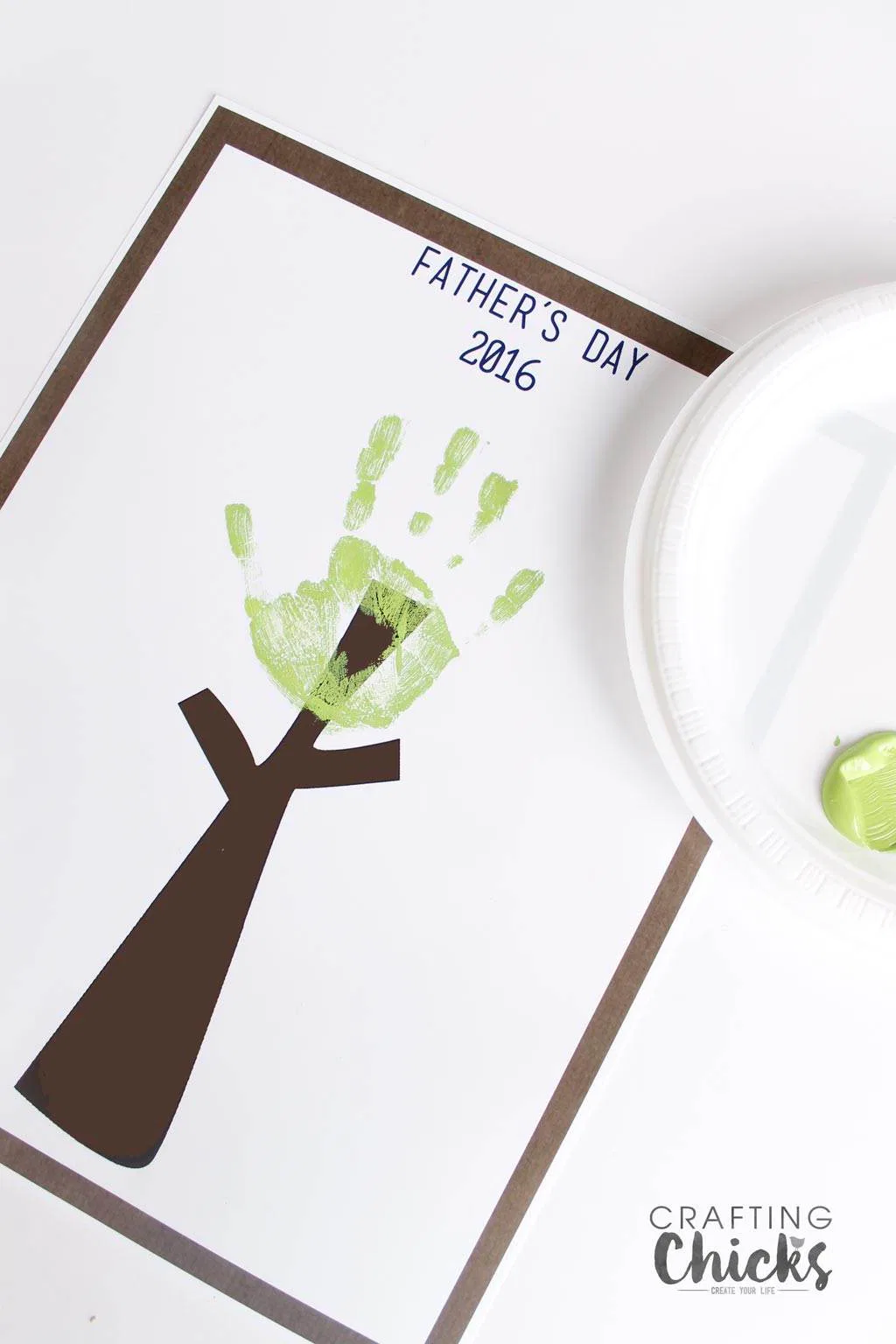 Father's Day Handprint Tree - The Crafting Chicks
