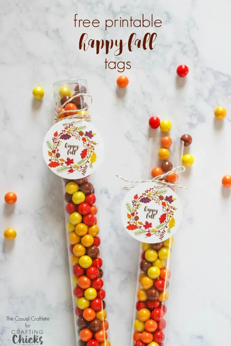 Free Printable Happy Fall Tag
