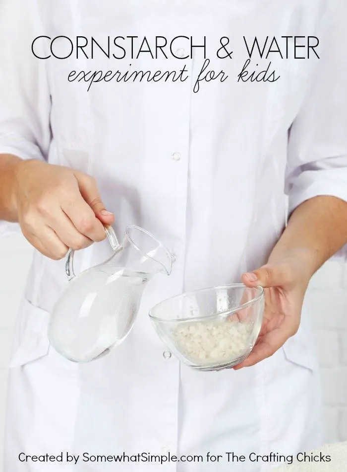 Cornstarch and Water Experiment for Kids - The Crafting Chicks