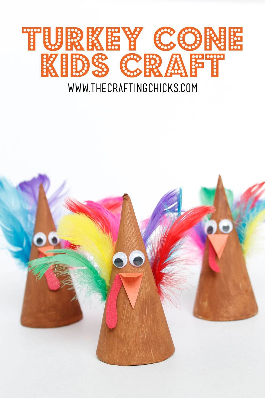 Turkey Cone Kids Craft Idea - The Crafting Chicks