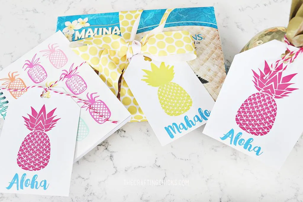 Pineapple Gift Tags - The Crafting Chicks