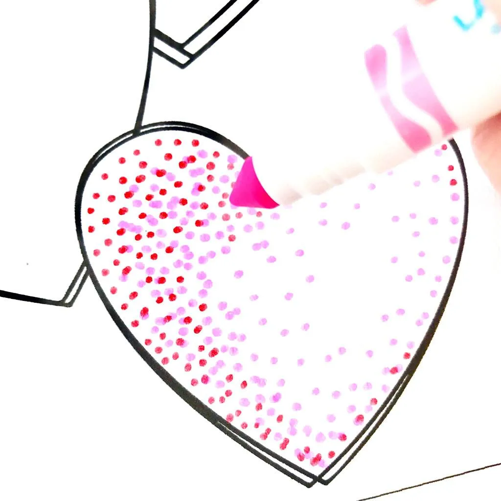 Easy Pointillism for Kids - The Crafting Chicks