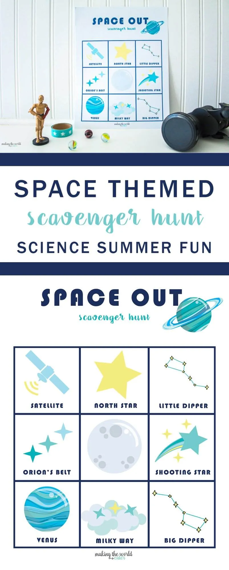 Space Scavenger Hunt - The Crafting Chicks