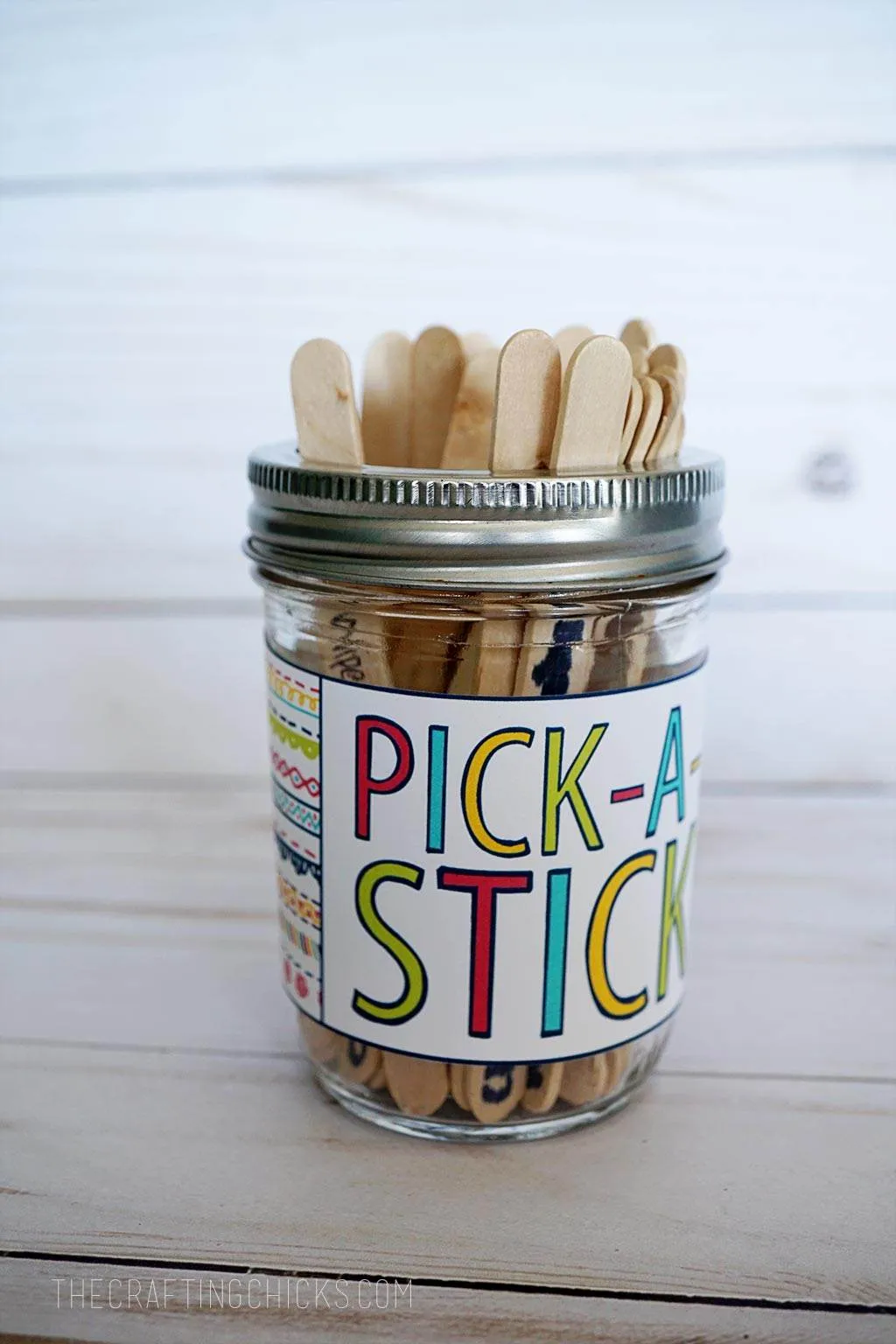 Pick-A-Stick Chore Jar - The Crafting Chicks