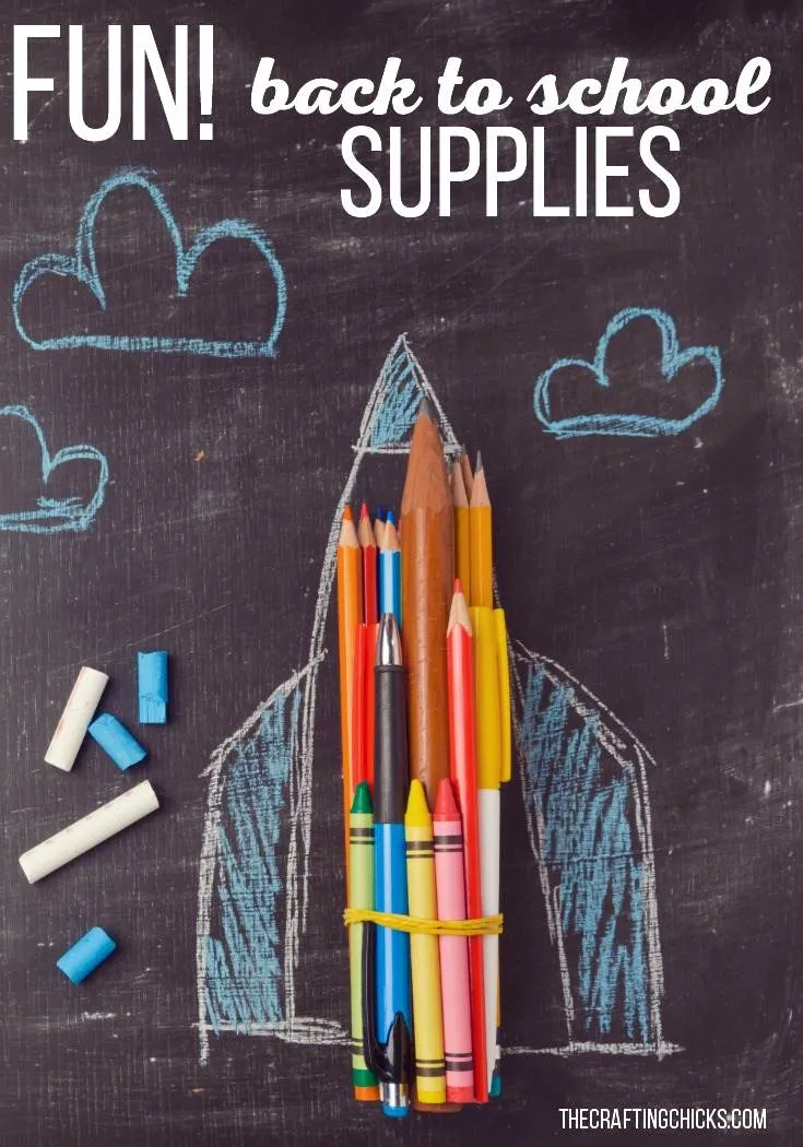 Fun Back to School Supplies - The Crafting Chicks