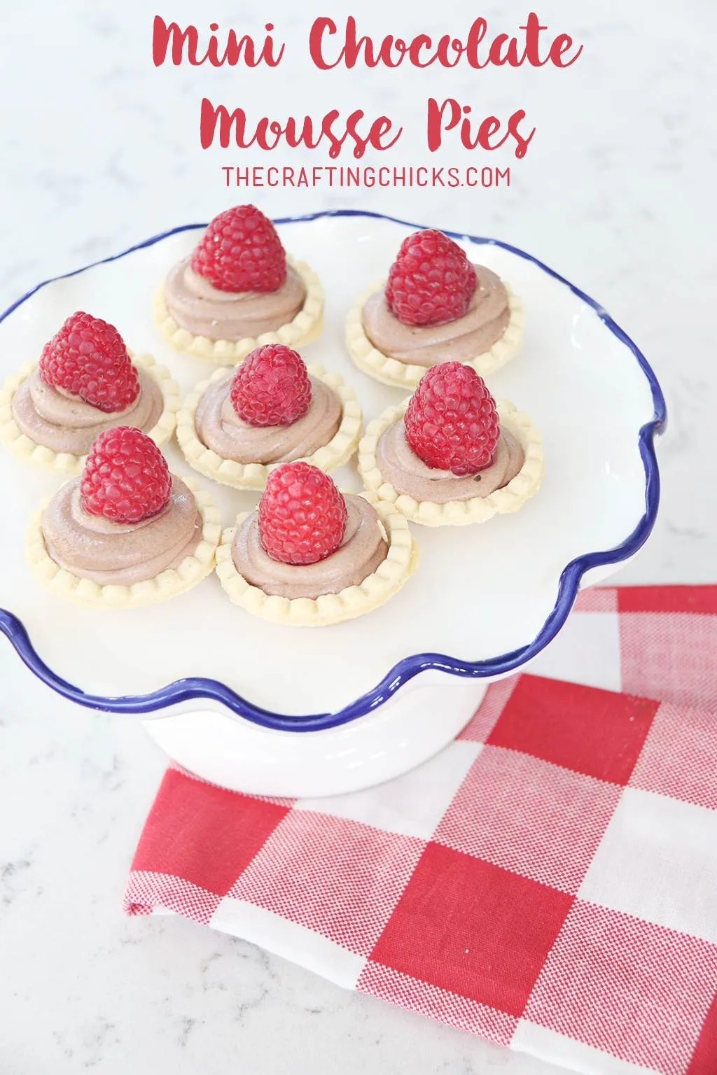 Mini Chocolate Mousse Pies - The Crafting Chicks