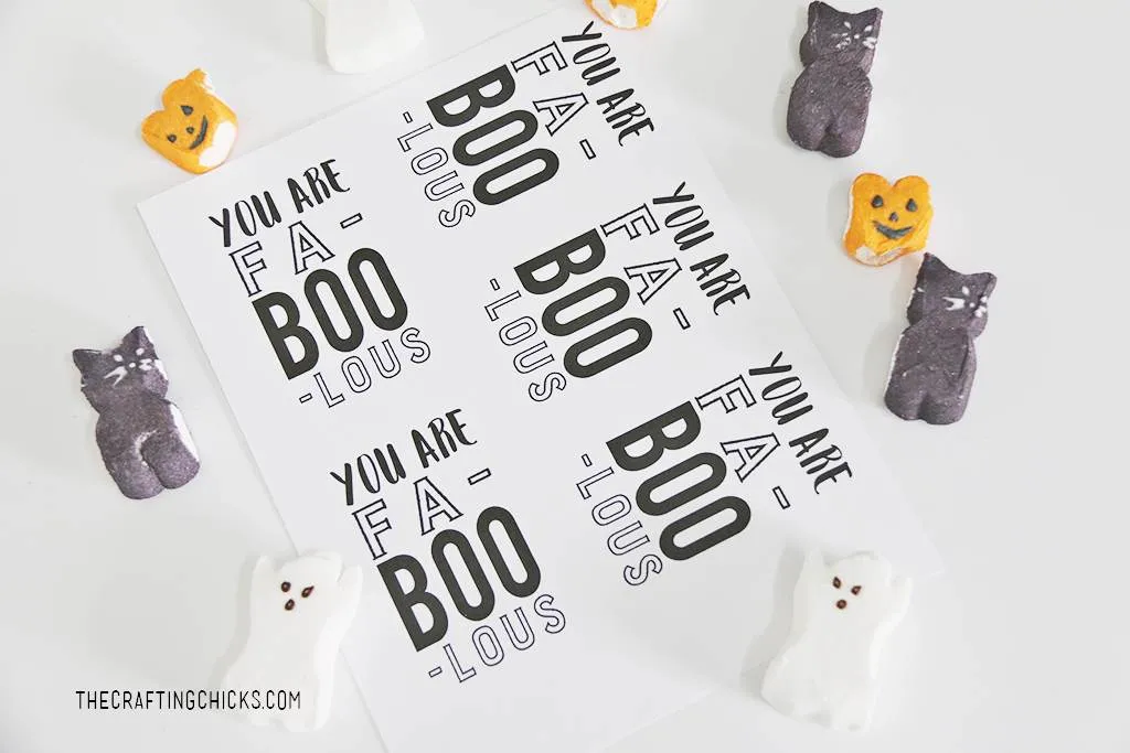 Fa "BOO" Lous Halloween Treat Tag - The Crafting Chicks