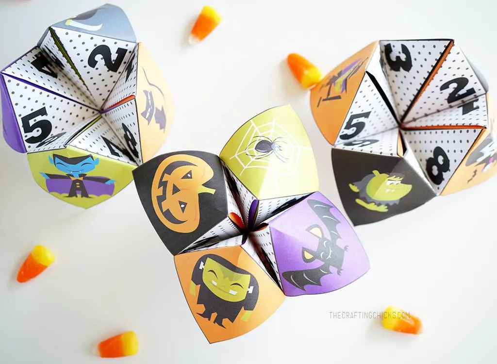 Hilarious Halloween Cootie Catchers - The Crafting Chicks