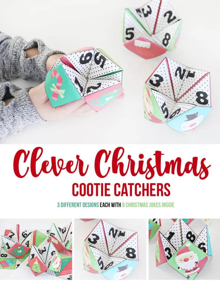 Clever Christmas Cootie Catchers - The Crafting Chicks