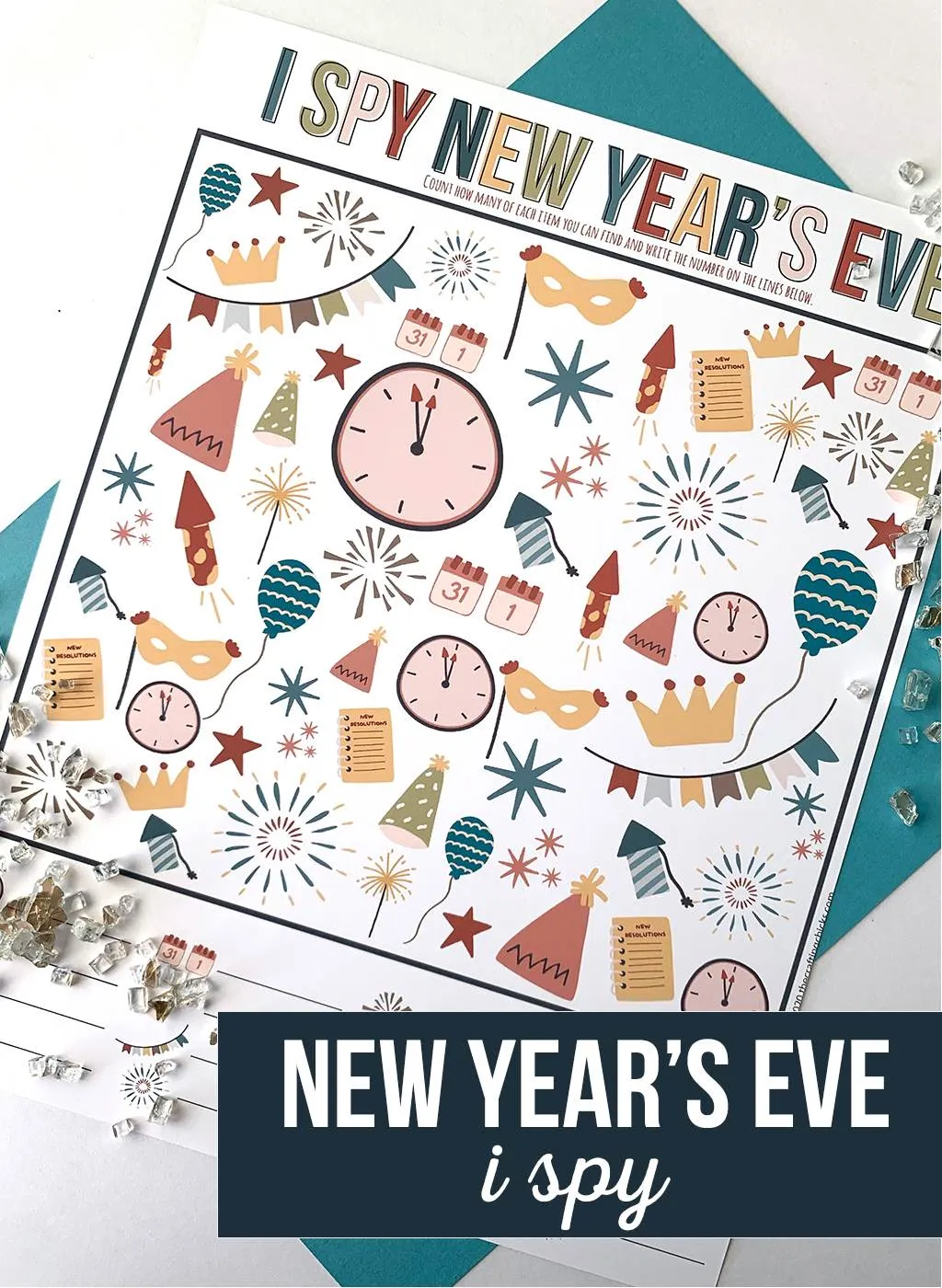 New Year's Eve I Spy Printable Game - The Crafting Chicks