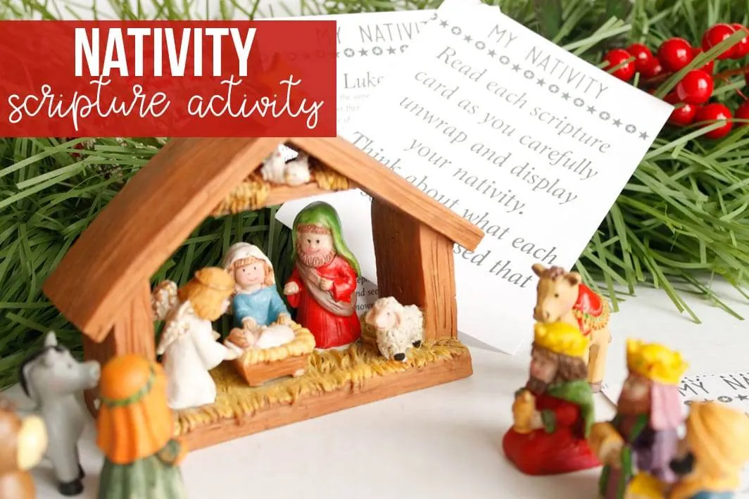 Printable Nativity Scripture Cards - The Crafting Chicks