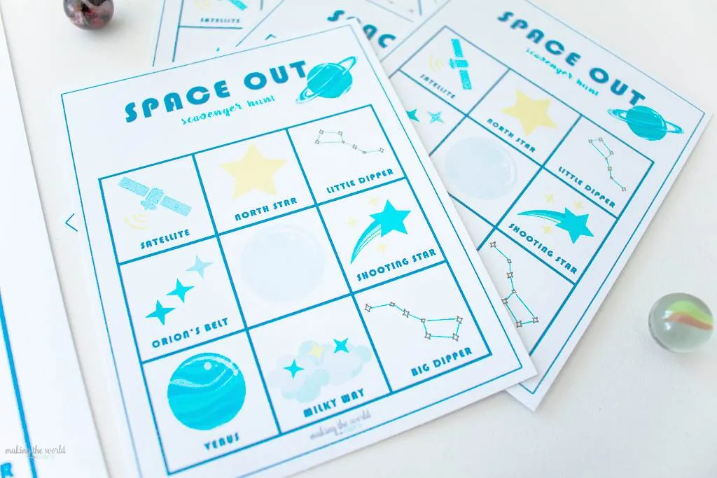 Space Scavenger Hunt - The Crafting Chicks