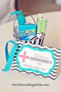 Teacher Emergency Kit & Free Printable - The Crafting Chicks