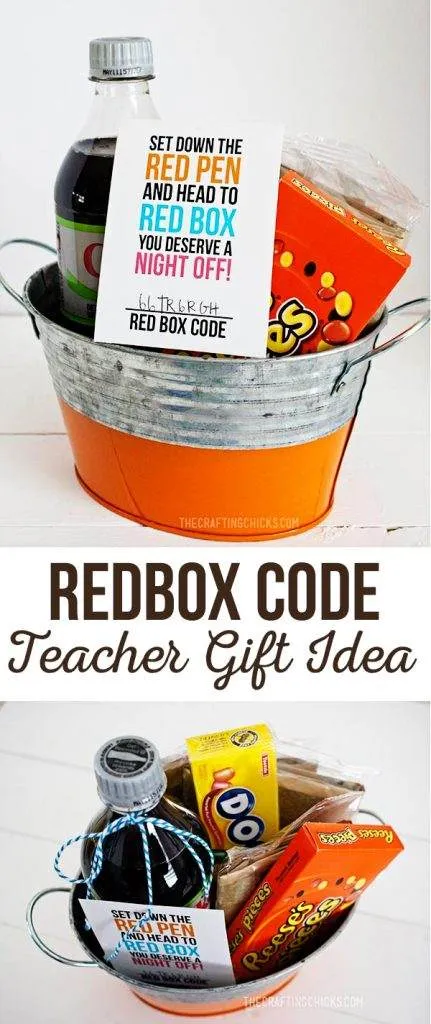 RedBox Teacher Appreciation Printable - The Crafting Chicks