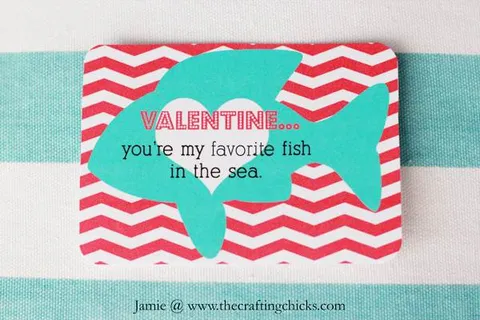 {Valentine...You're my favorite fish in the sea!} - The Crafting Chicks