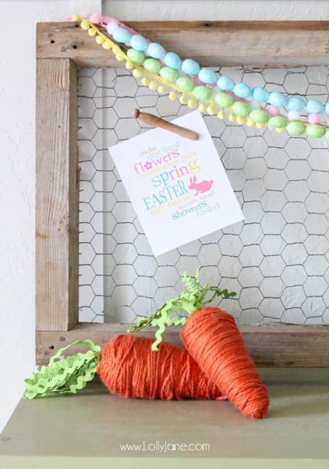 Spring Garland from Lolly Jane {Spring Fever Series} - The Crafting Chicks