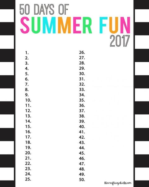 100 Ideas for Summer Fun - The Crafting Chicks