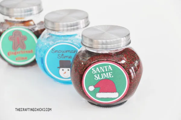 Christmas Slime Recipes with Free Gift Tag - The Crafting Chicks