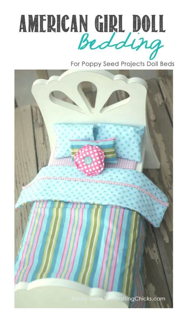 Doll Bedding For Poppy Seed Projects Beds - The Crafting Chicks