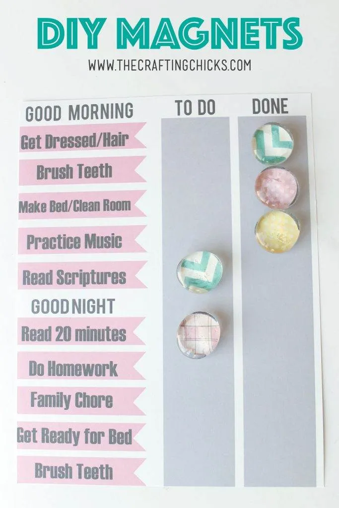 DIY Magnets - The Crafting Chicks