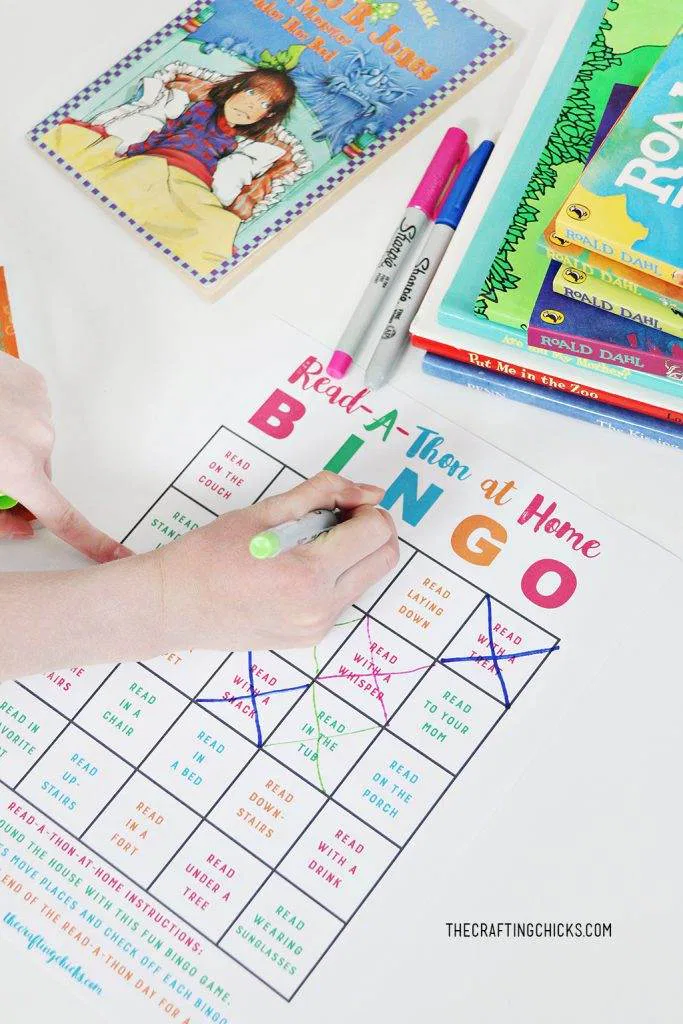 Read-A-Thon Bingo at Home - The Crafting Chicks