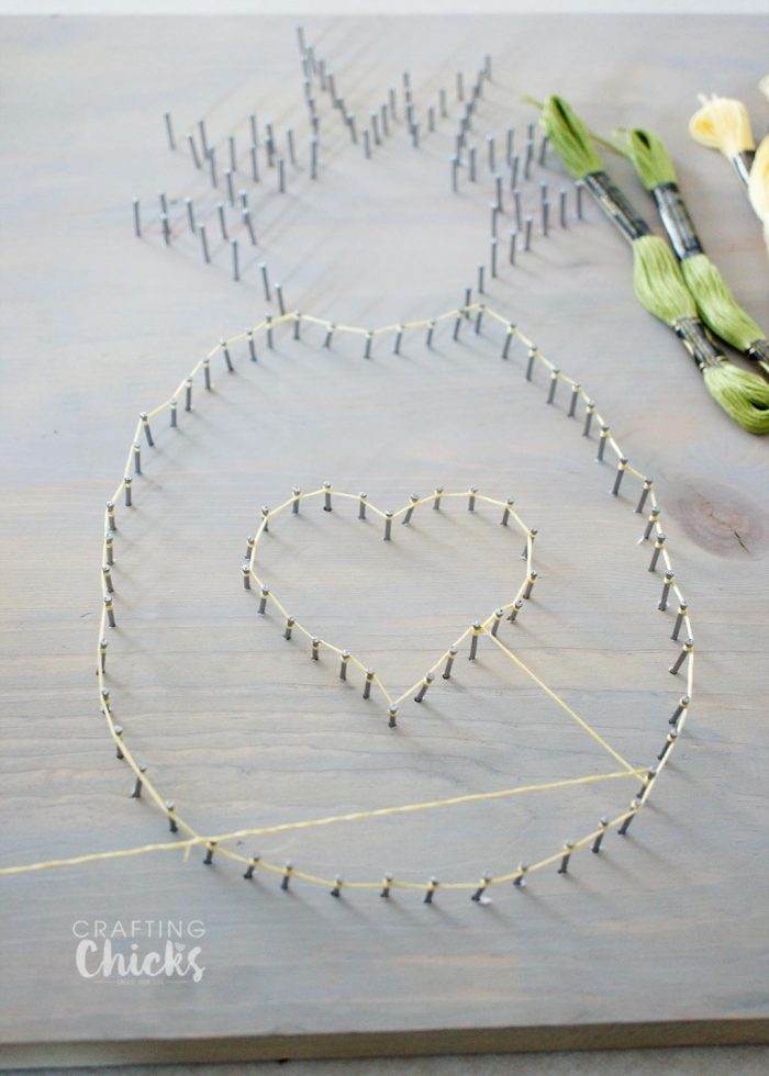 Pineapple String Art - The Crafting Chicks