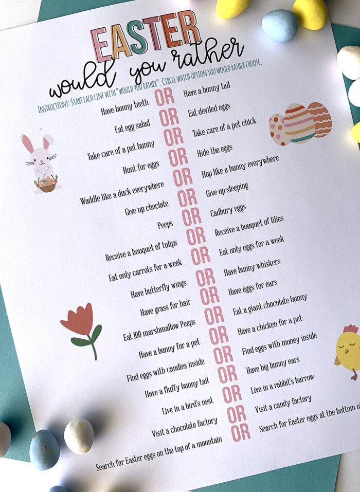 Easter Would You Rather - The Crafting Chicks