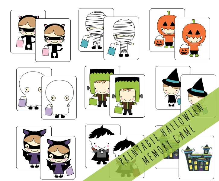 Halloween Memory Game - The Crafting Chicks