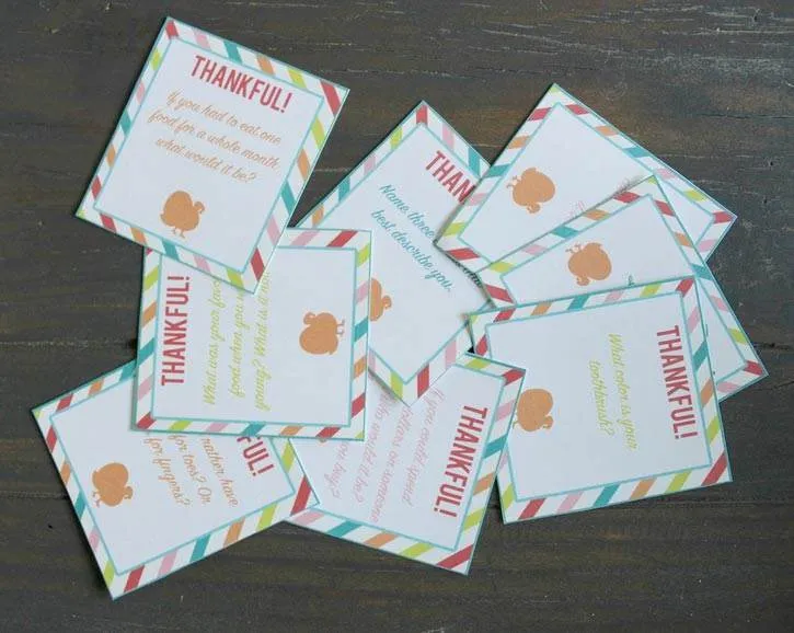 Thanksgiving Conversation Starters - The Crafting Chicks