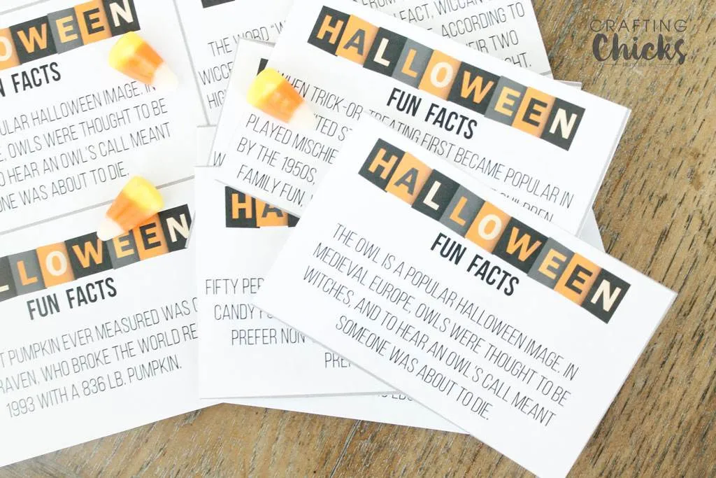 Halloween Fun Facts Lunchbox Printables - The Crafting Chicks