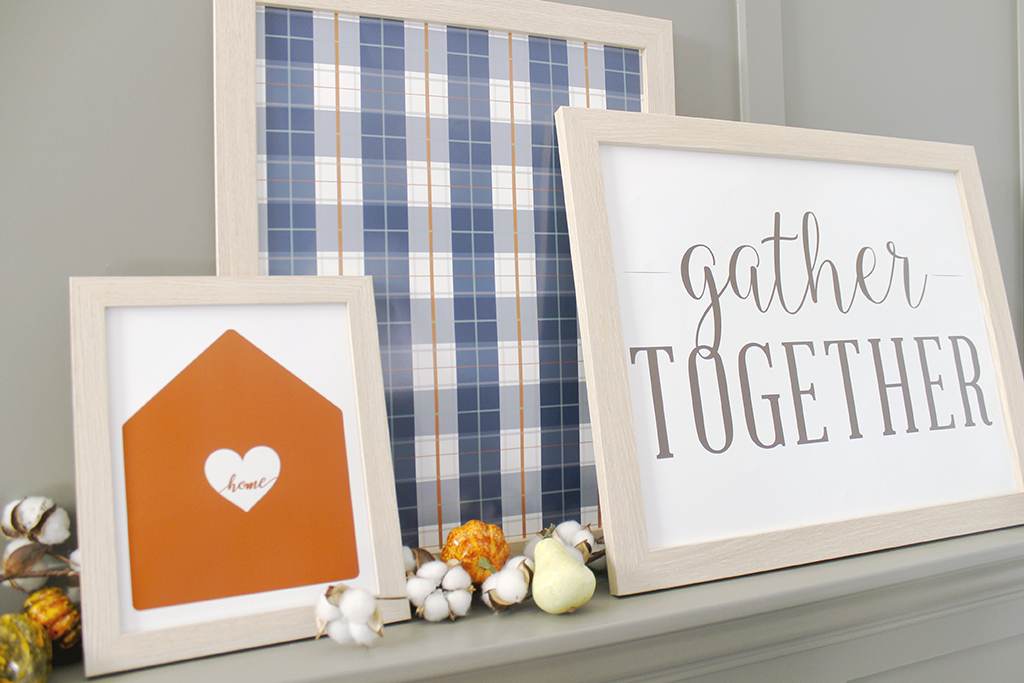 Thanksgiving Fall Mantle - The Crafting Chicks