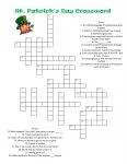 St. Patrick's Day Crossword - The Crafting Chicks