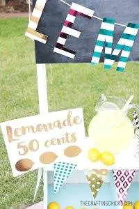 Fancy Lemonade Stand - The Crafting Chicks