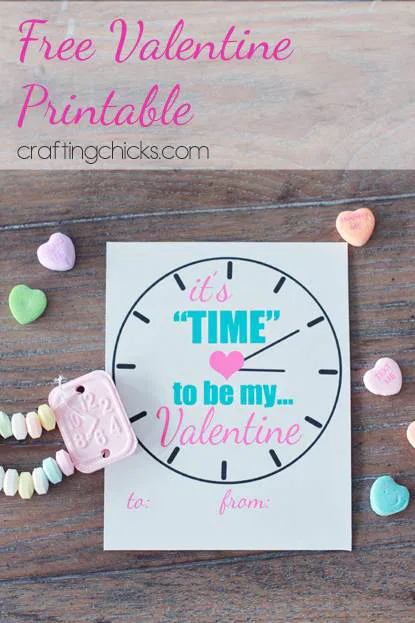 It's Time to Be My Valentine *Free Printable Valentine - The Crafting ...