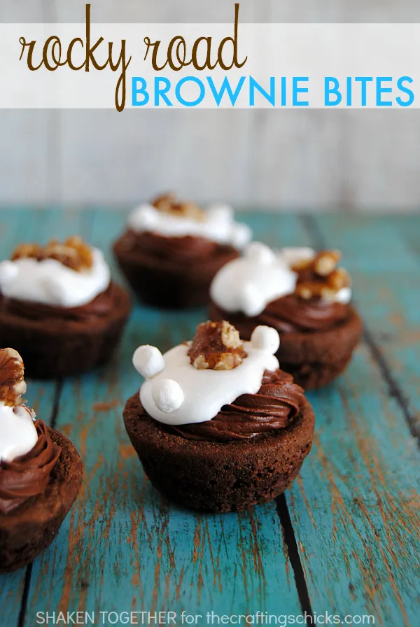 Rocky Road Brownie Bites