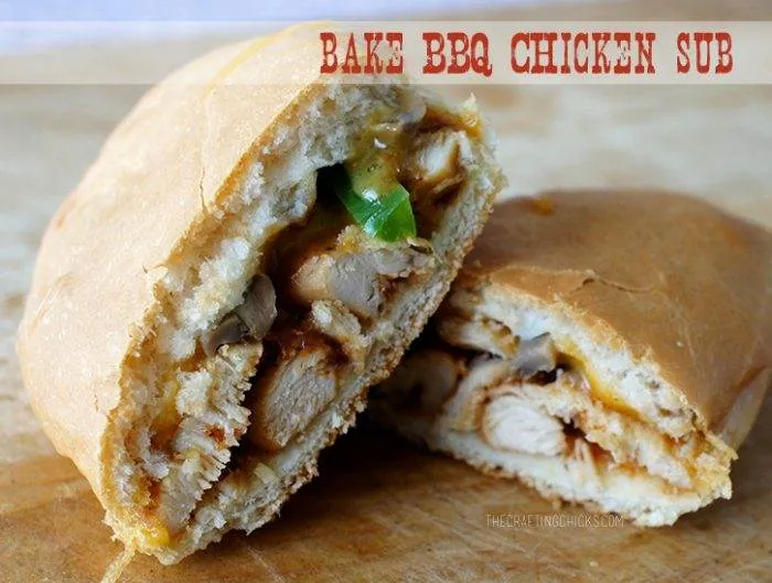 Baked BBQ Chicken Subs - The Crafting Chicks