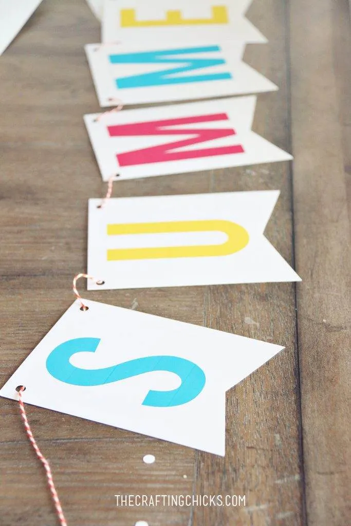 Welcome Summer Banner - The Crafting Chicks