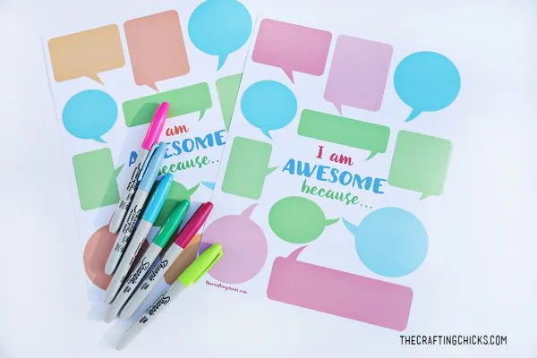 I Am Awesome Self Esteem Builder - The Crafting Chicks