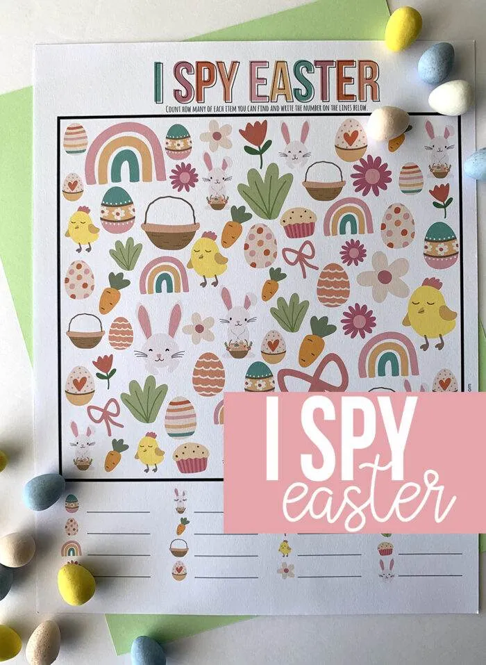 Easter I Spy Printable Game - The Crafting Chicks