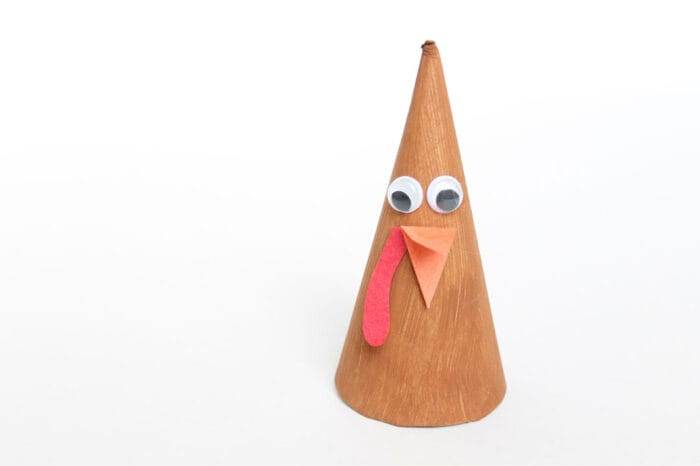 Turkey Cone Kids Craft Idea - The Crafting Chicks