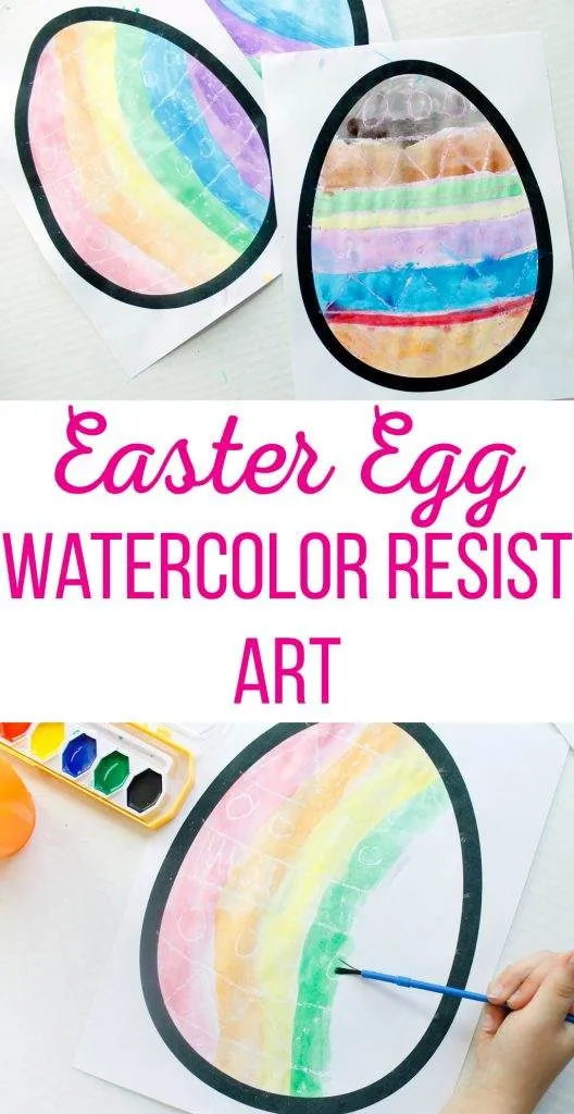 Easter Egg Watercolor Resist Art - The Crafting Chicks