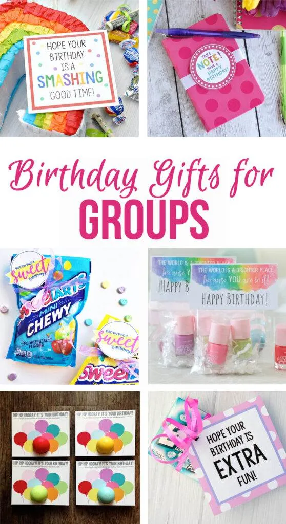 Birthday Gifts for Groups - The Crafting Chicks
