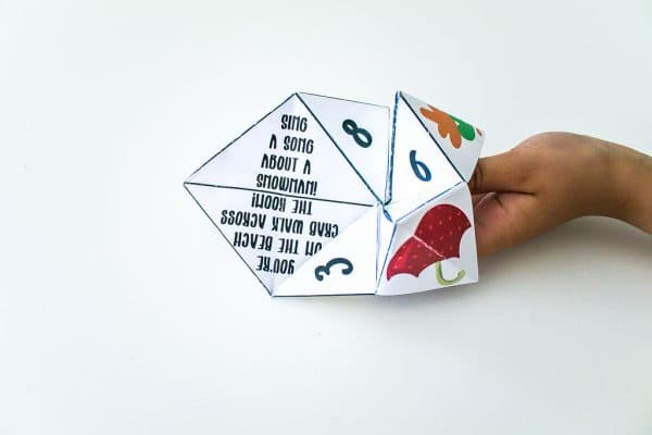 Seasons Activity Fortune Teller Free Printable - The Crafting Chicks