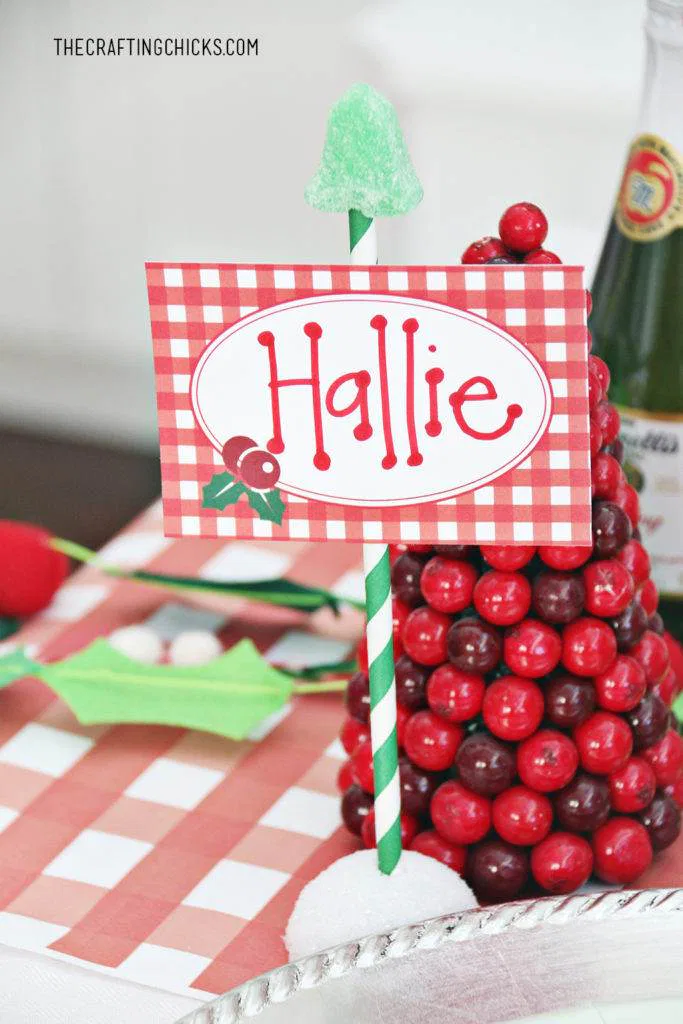 North Pole Place Card Printables - The Crafting Chicks